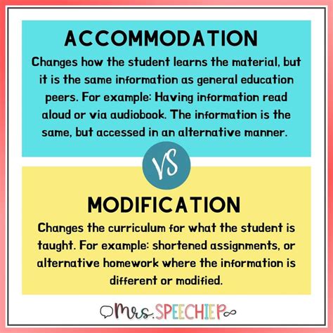 The Difference Between Accommodations And Modifications In Education