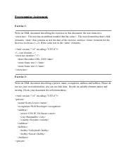 Programming Assignment Pdf Programming Assignment Exercise Write An XML Document Describing