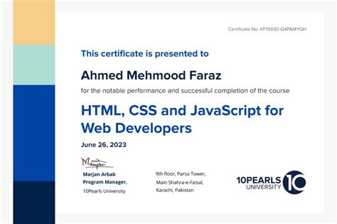 Im Excited To Share That I Have Successfully Completed The Html Css