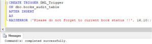 SQL DROP TRIGGER Implementation Of SQL DROP TRIGGER