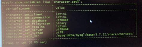 mysql字符集 技术分享 为什么我的 mysql 客户端字符集为 latin1 个人文章 segmentfault 思否