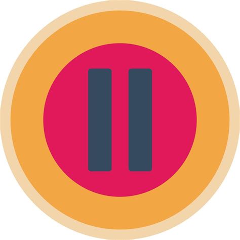 Pause Circle Vector Icon Design 21308985 Vector Art At Vecteezy