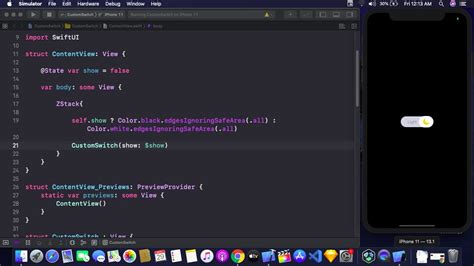 Custom Switch In SwiftUI Switch In SwiftUI Stylish Switch In SwiftUI SwiftUI Tutorial
