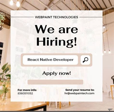 Shivani Rana On Linkedin Hiringnow Applysoon Reactnative Developer Hiringalert