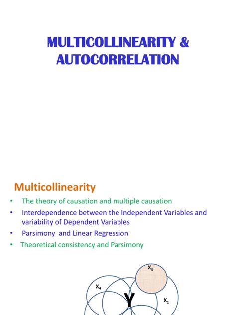 6338 Multicollinearity And Autocorrelation Pdf Multicollinearity Covariance