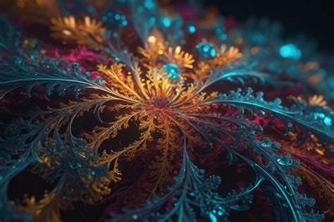 fractal dimension visualization premium ai generated image