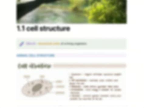 1 Cell Biology Aqa Gcse Biology Revision Notes Exam Questions