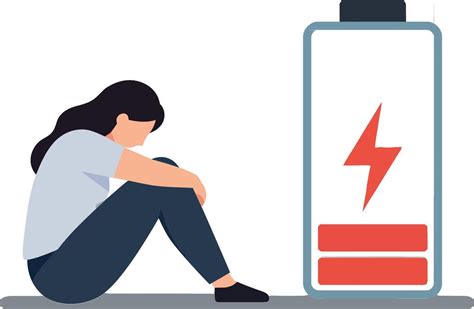 A Woman Sitting On The Floor Beside A Low Battery Icon In A Flat