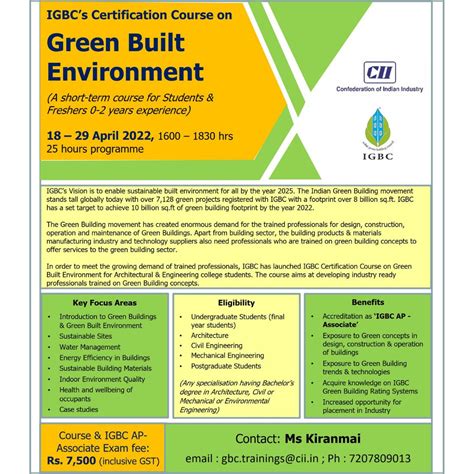 Igbc Greenbuildings Environment Engineering Students Onlinecourse