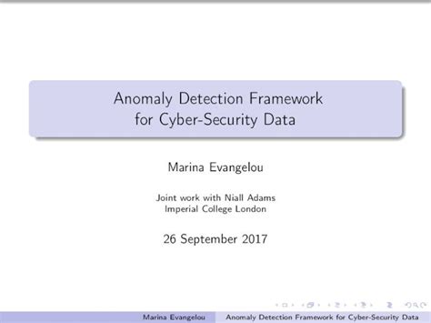 Pdf Anomaly Detection Framework For Cyber Security