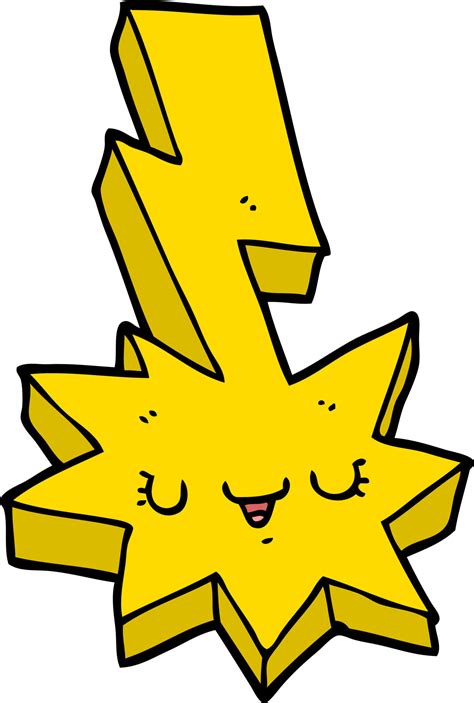 Cartoon Lightning Strike 12136875 Vector Art At Vecteezy