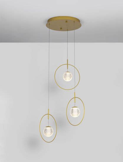 Nova Luce Atos 9695234 Led Pendelleuchte Gold 19w
