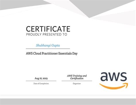 Shubhangi G On Linkedin Aws Cloudpractitioner Certified