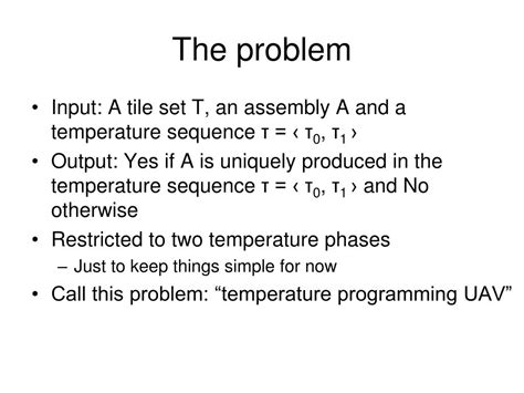 Ppt Notes On Temperature Programming Unique Assembly Verification