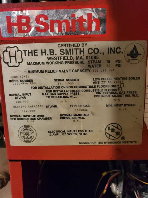 Gas Boiler Its A Hb Smith — Heating Help The Wall