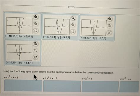 solved drag each of the graphs given above into the