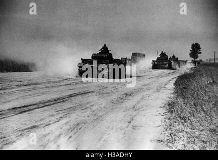 German Panzer Iii During Combat In The Battle Of Vyazma And Briansk