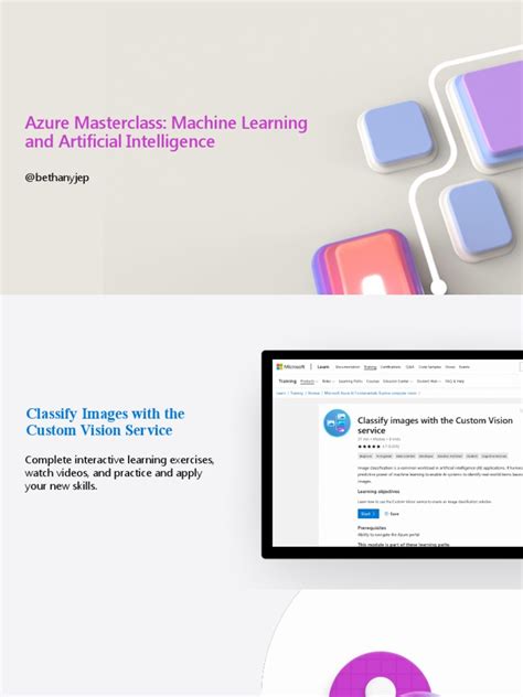 Ai On Azure Custom Vision And Cognitive Services Pdf Computer