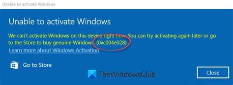 Fix XC E Windows Activation Error Code