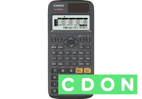 Casio Fx 87dex Tekninen Laskin Aurinkoenergialla Akkukäyttöinen Musta