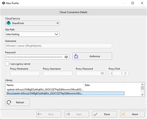 Backup To Microsoft Sharepoint
