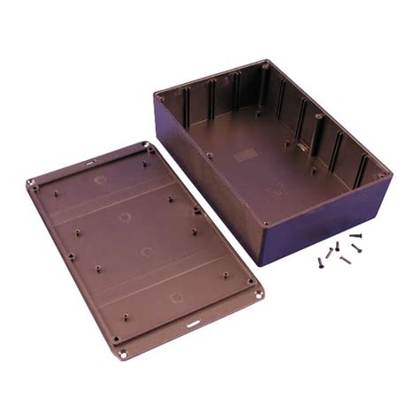 Hammond 1591xxfsflbk Gpabs Enclosure Flanged Lid 221 X 150 X 63mm Black