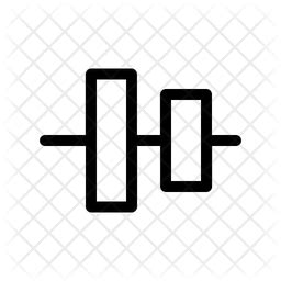 Verticle Center Align Icon Download In Line Style