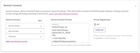 How To Manage My Domain Contacts Or Whois Information Network