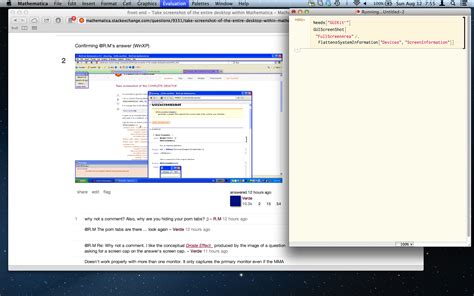Front End Take Screenshot Of The Entire Desktop Using Mathematica