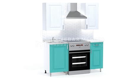 Готовая прямая кухня эконом класса 1500 мм "Смарт арт.4" из МДФ в ...