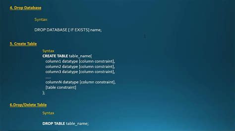 Postgresql Commands With Examples In Telugu Lesson 5 Youtube
