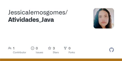 Github Jessicalemosgomes Atividades Java