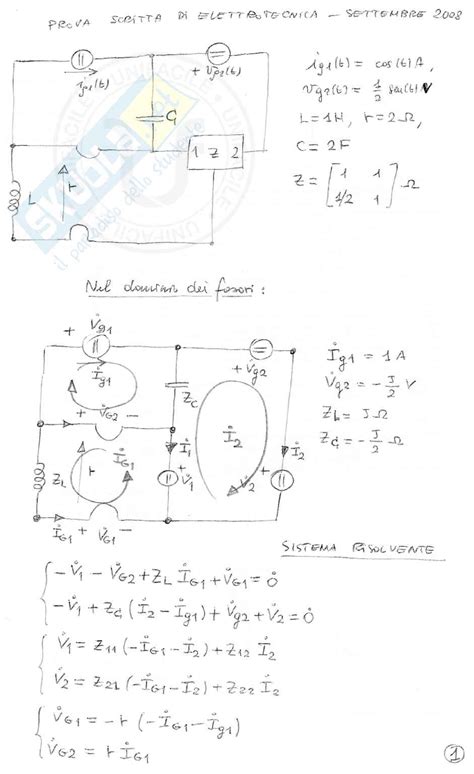 esercizio elettrotecnica svolto