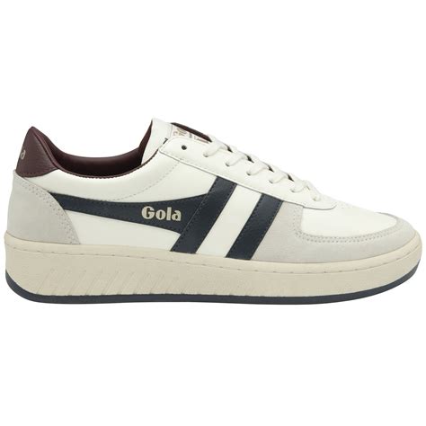 Buy Gola Mens Grandslam Classic Trainers In Off Whitenavy At Gola