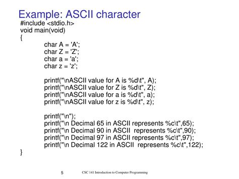 Ppt Csc141 Introduction To Computer Programming Powerpoint