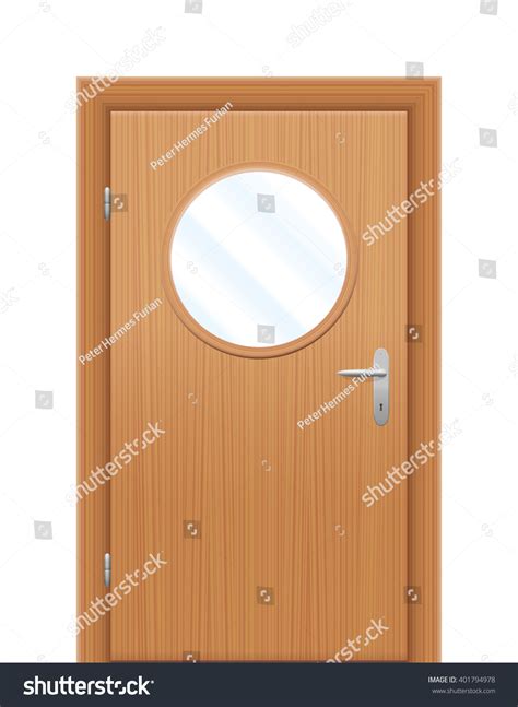 door circular viewing window isolated vector stock vector royalty free
