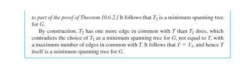 solved prove that if a connected weighted graph g is input