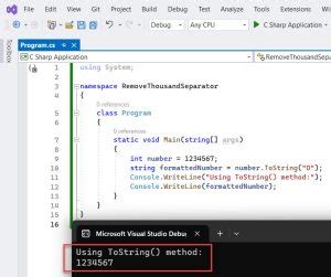 How To Format Numbers Without Thousand Separators In C Aspdotnethelp
