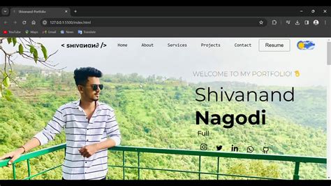 Webdevelopment Html Css Javascript Portfolio Shivanand Nagodi