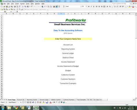 Easy To Use Accounting Software Based In Excel For Quick Learning FREE Was