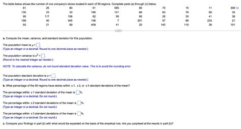 Solved A Compute The Mean Variance And Standard Deviation Chegg