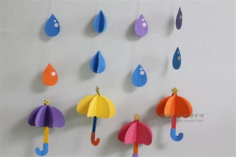여름모빌만들기 우산만들기활동 도안 네이버 블로그
