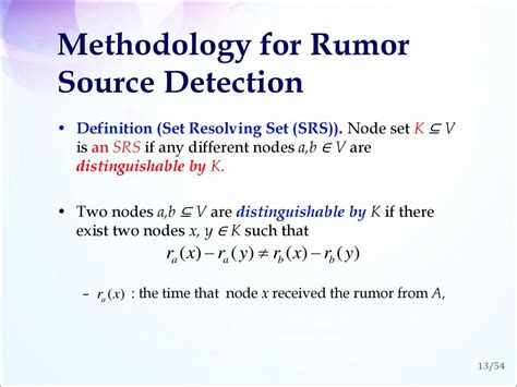 Detect Rumor Sources 201913 Ppt Download
