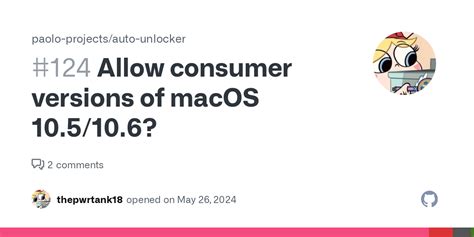 Allow Consumer Versions Of Macos Issue Paolo Projects Auto Unlocker Github