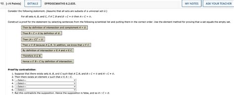 Solved Points DETAILS EPPDISCMATHS MY Chegg