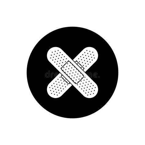 Adhesive Plaster Button Icon Stock Vector Illustration Of Equipment
