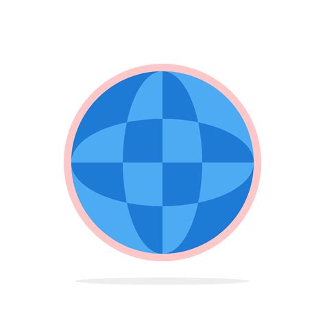 World Globe Internet Education Abstract Circle Background Flat Color Icon 19174097 Vector Art At