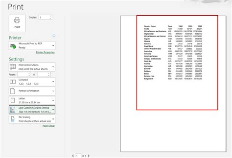 How To Center The Worksheet Horizontally On The Page In Excel
