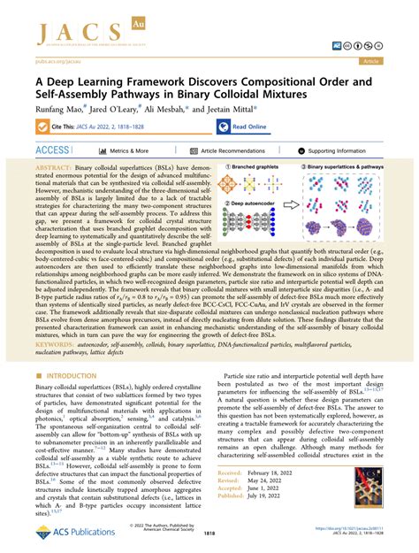 Pdf A Deep Learning Framework Discovers Compositional Order And Self