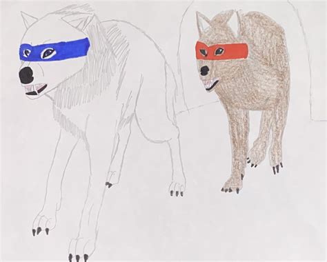 Tmnt 2003 Werewolves Wolf Leo And Mikey Sketch 1 By Kaelynturtle350